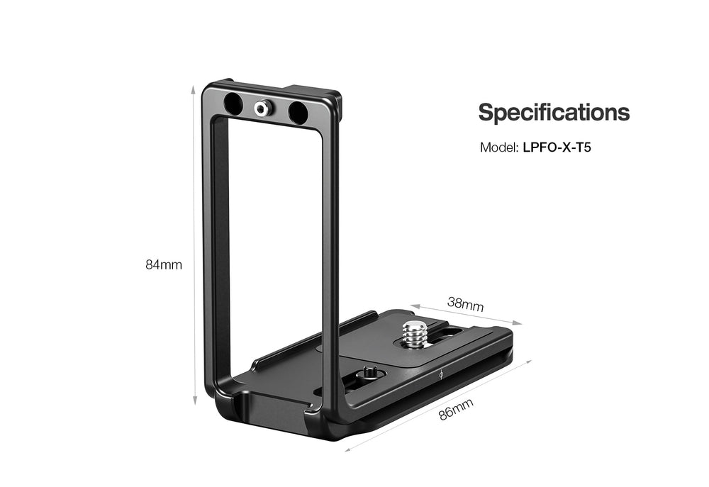 Leofoto LPFO-X-T5 L Plate for Fujifilm X-T5 | Arca Compatible