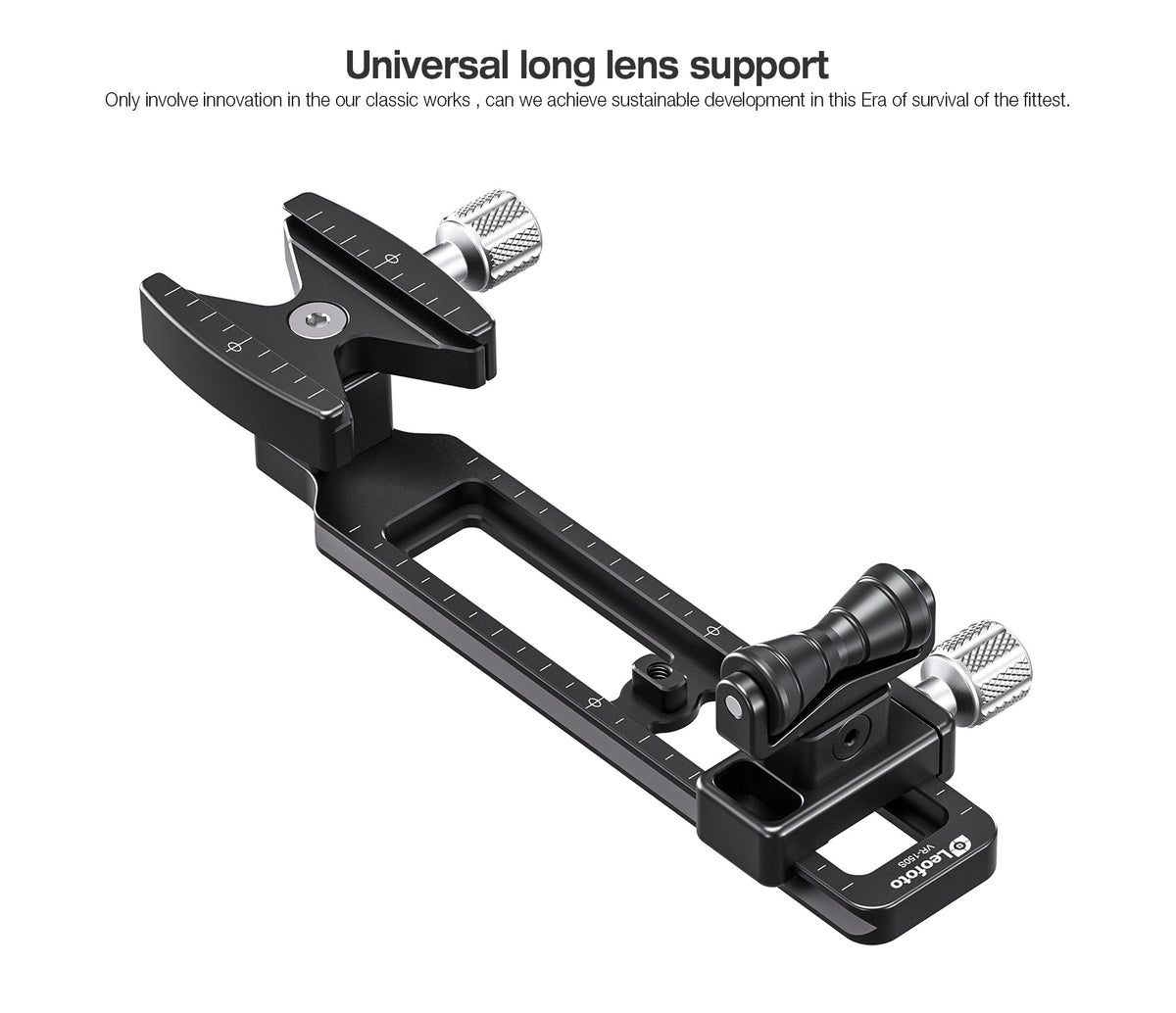 Leofoto VR-150S Updated 195mm Dual Pivot Long Tele Lens Support for Ar