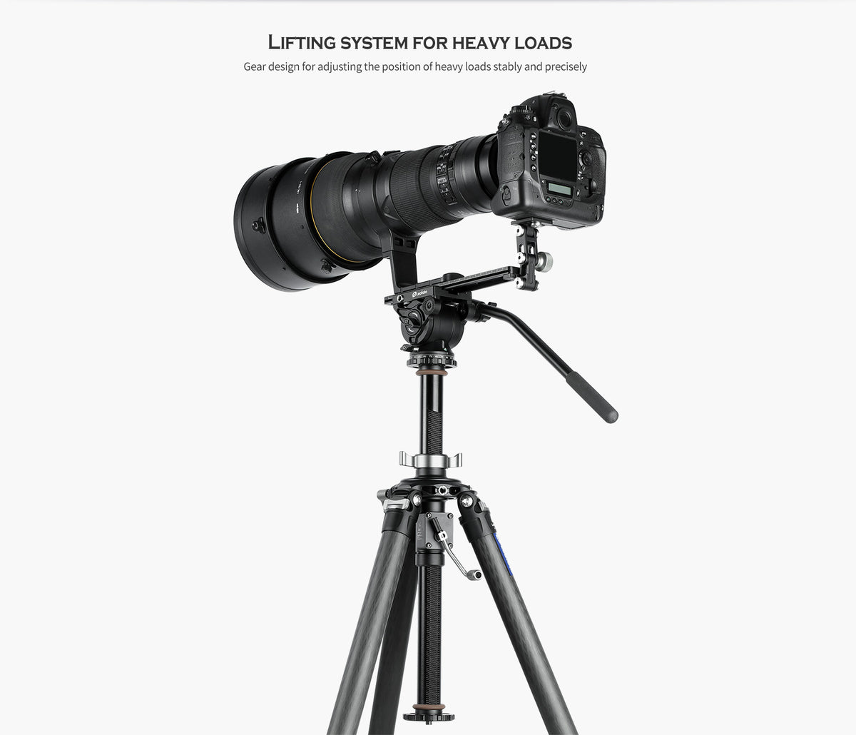 Leofoto GC-364C/ GC-404C Geared Center Column for 75mm/100mm Bowl Trip